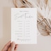 Modern Reception Timeline Template Wedding Events Timeline - Etsy