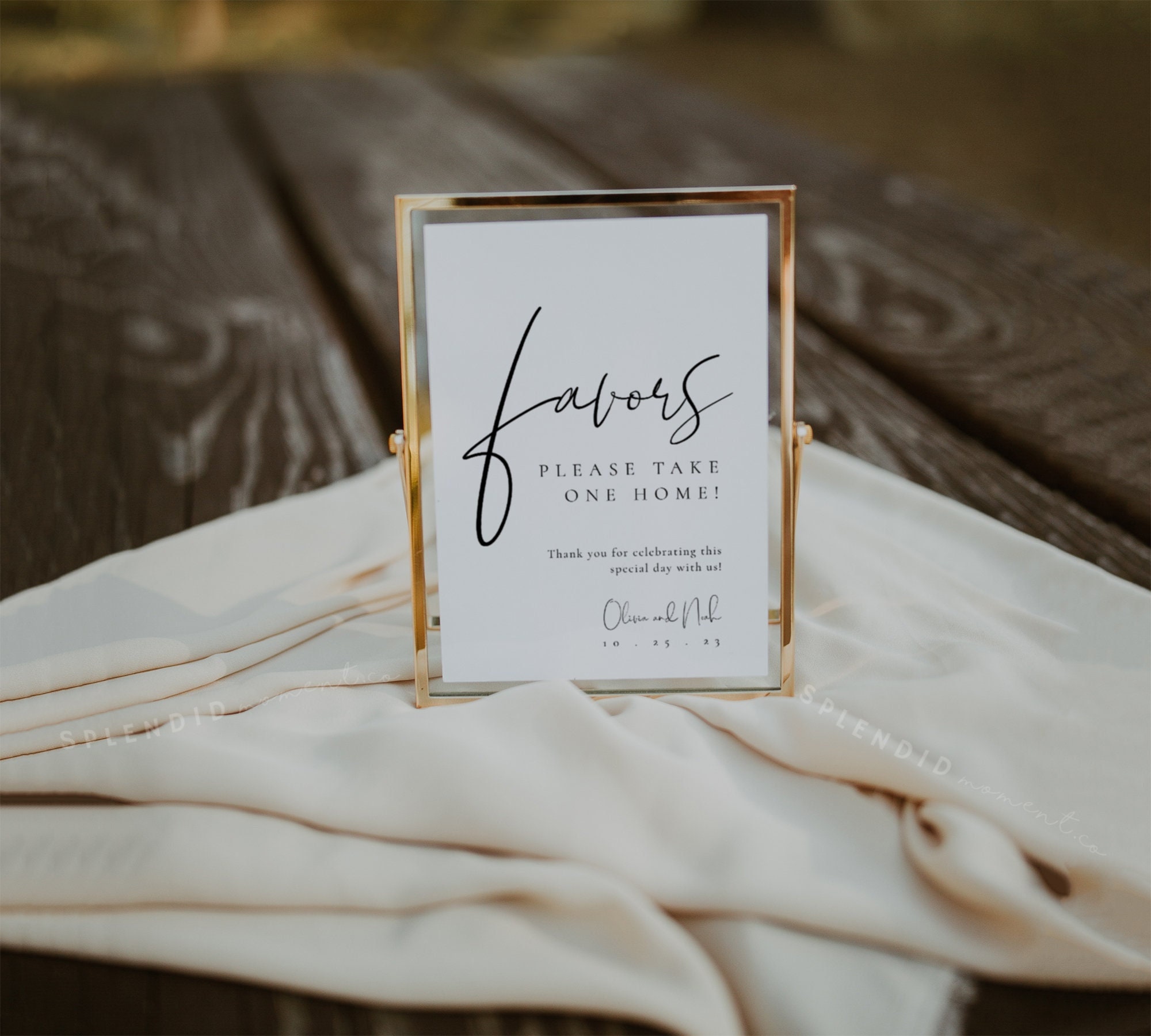 Modern Printable Wedding Favors Sign Template Wedding Favors - Etsy