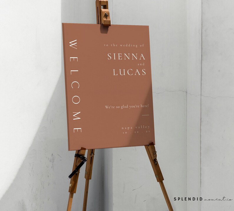 Terracotta Wedding Welcome Sign Template Terracotta Welcome - Etsy