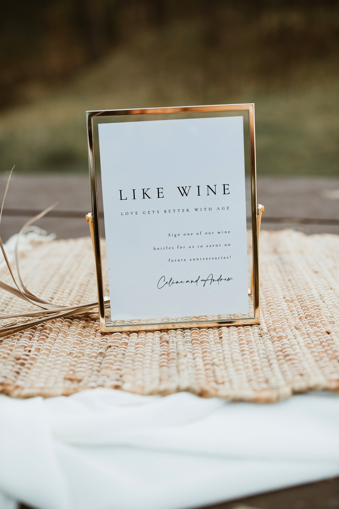 Plantilla de letrero de botella de boda de aniversario, etiqueta de ...