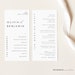 Modern Minimal Wedding Program Template Printable Elegant and - Etsy