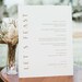 Modern Menu Sign Template, Minimal Wedding Menu Sign, Rust Gold Wedding ...