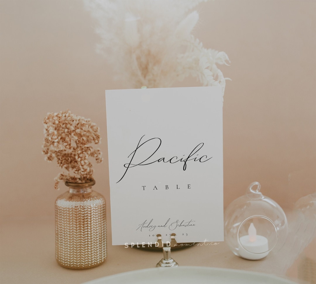 Modèle de noms de table de mariage, noms de table pour mariage, modèle ...