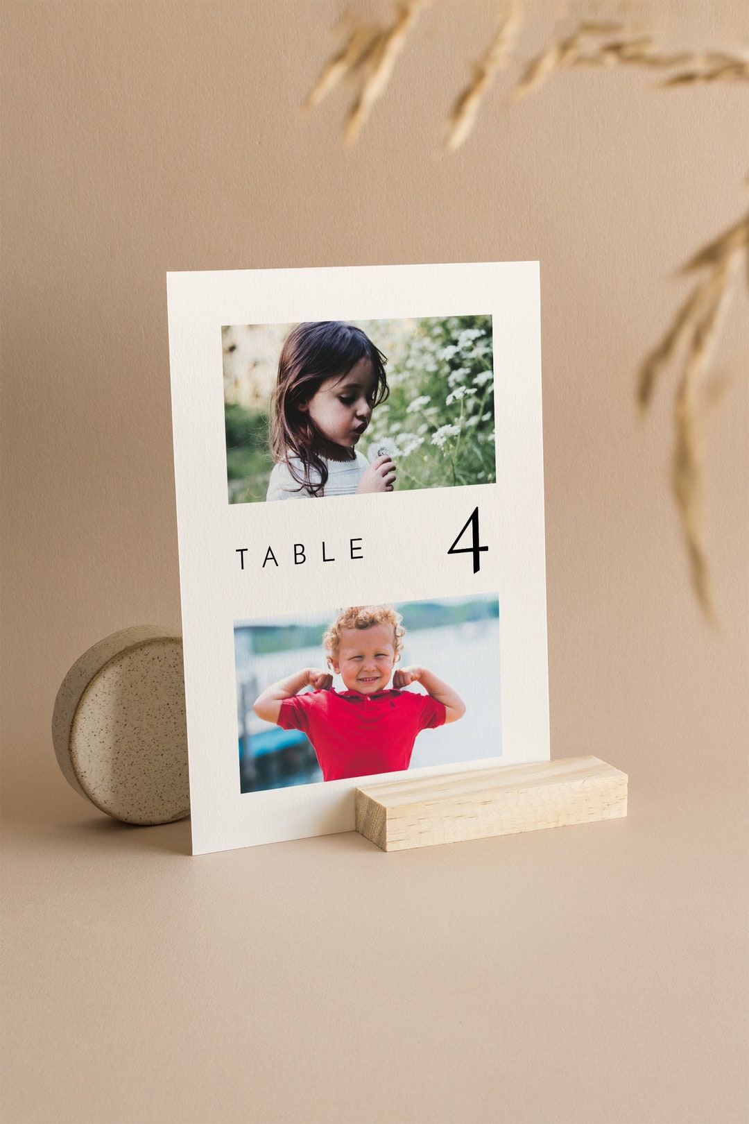 Modèle de carte de numéro de table photo, numéro de table dimage ...