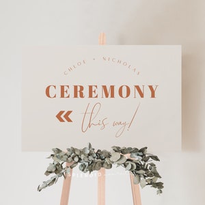 Wedding Directions Sign Template, Boho Direction Sign, Bohemian Wedding ...