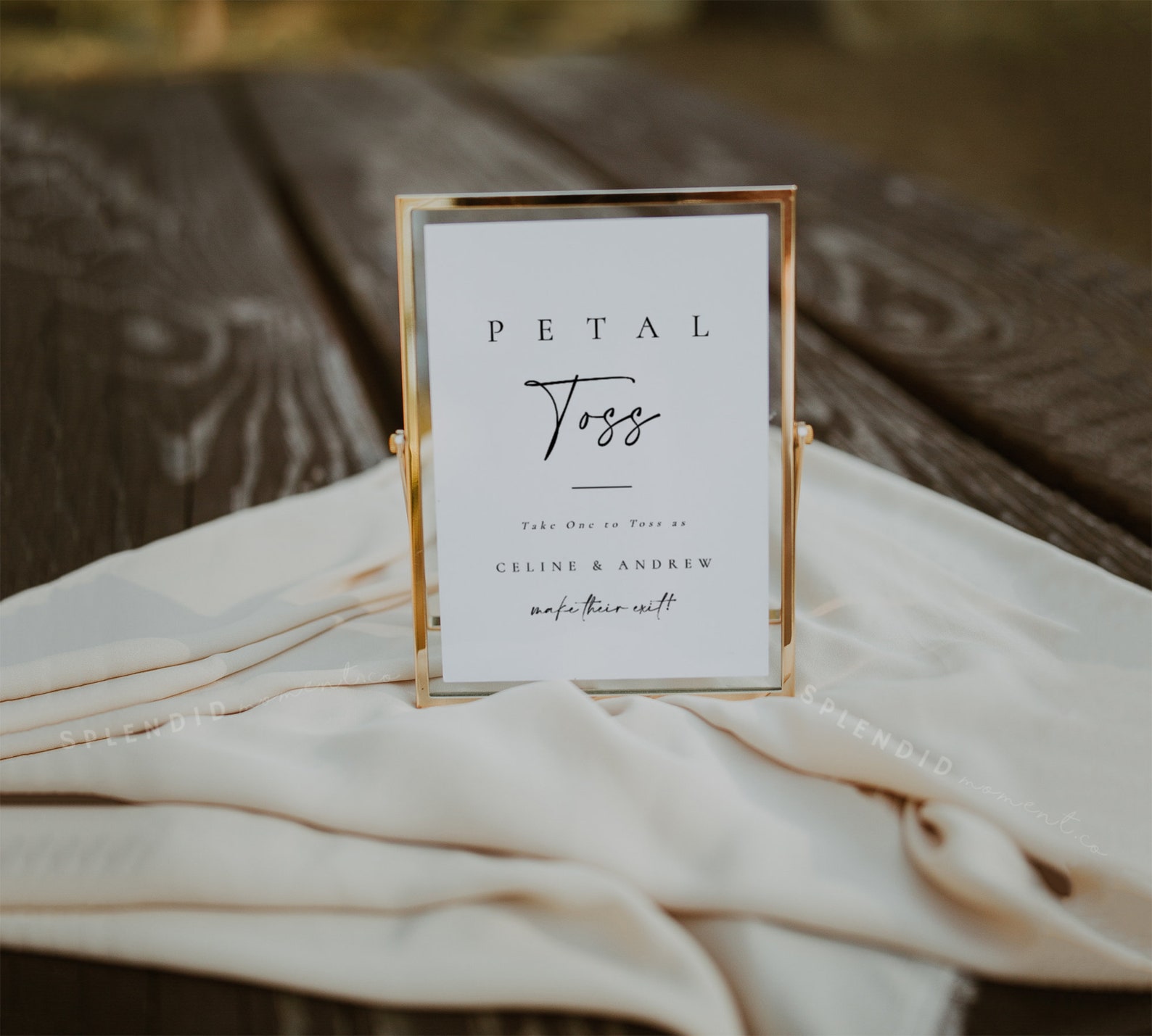 Wedding Flower Petal Toss Sign Template (digital Download) - Celine - Etsy