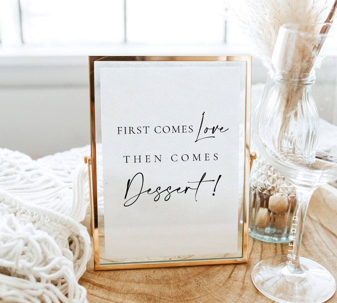Modern Wedding Dessert Sign Template: Dessert Bar Table (digital ...