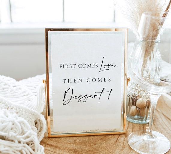 Wedding Dessert Sign Template DIY Dessert Sign Modern - Etsy