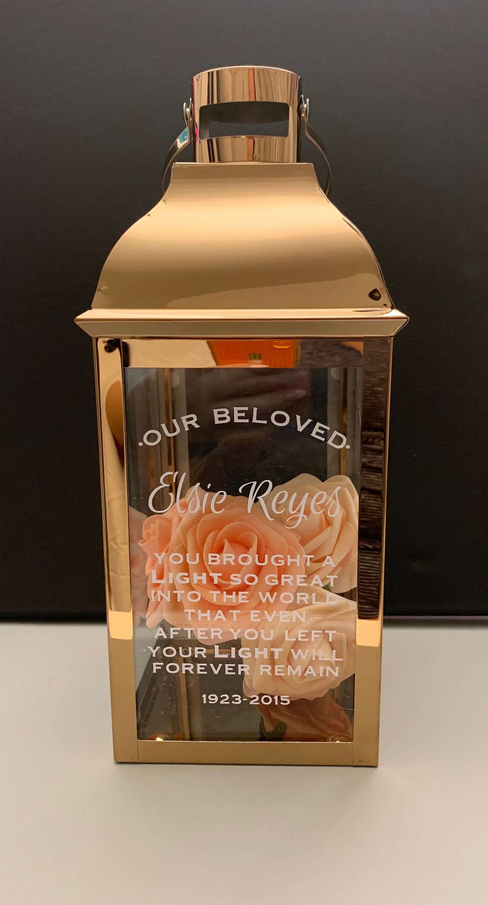 Custom Memorial Lantern to Remember Your Loved Ones - Etsy