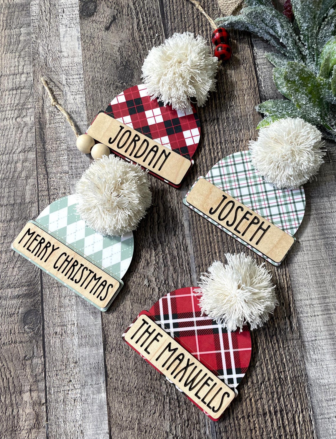 Christmas Ornaments | Custom Christmas Decor| Beanie Hat Ornament - Etsy