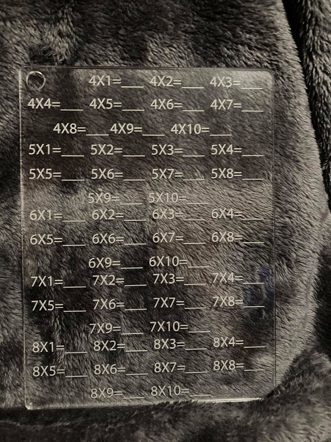 Multiplication Dry Erase 3pc Board Set - Etsy