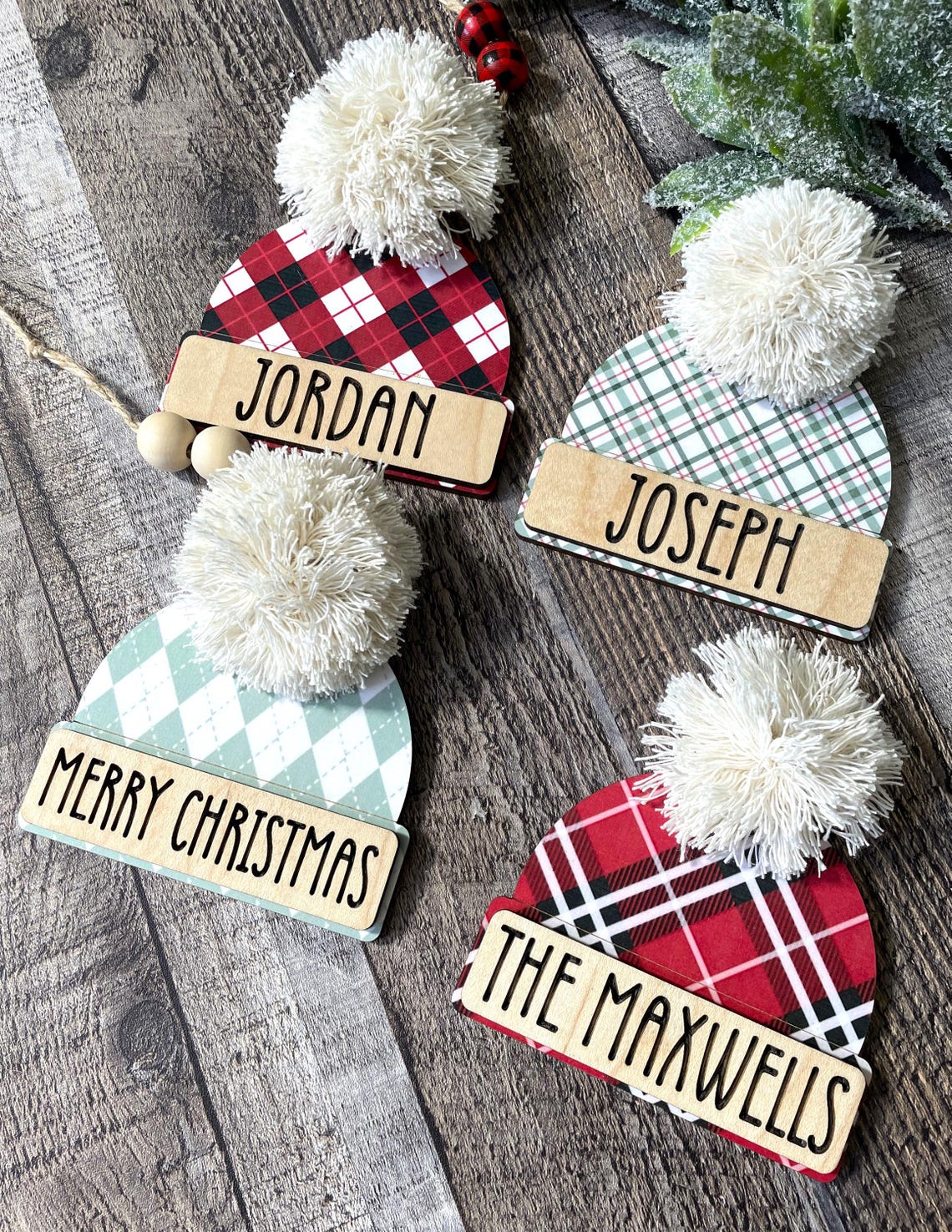 Christmas Ornaments | Custom Christmas Decor| Beanie Hat Ornament - Etsy
