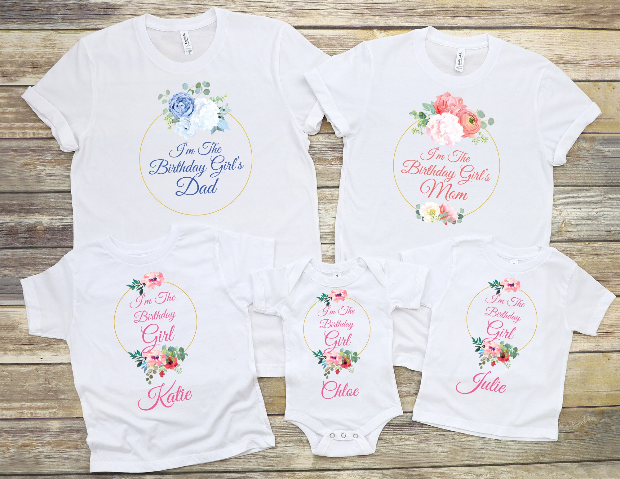 Matching Family Tops Personalized I’m the Birthday Girl Shirts Soft ...