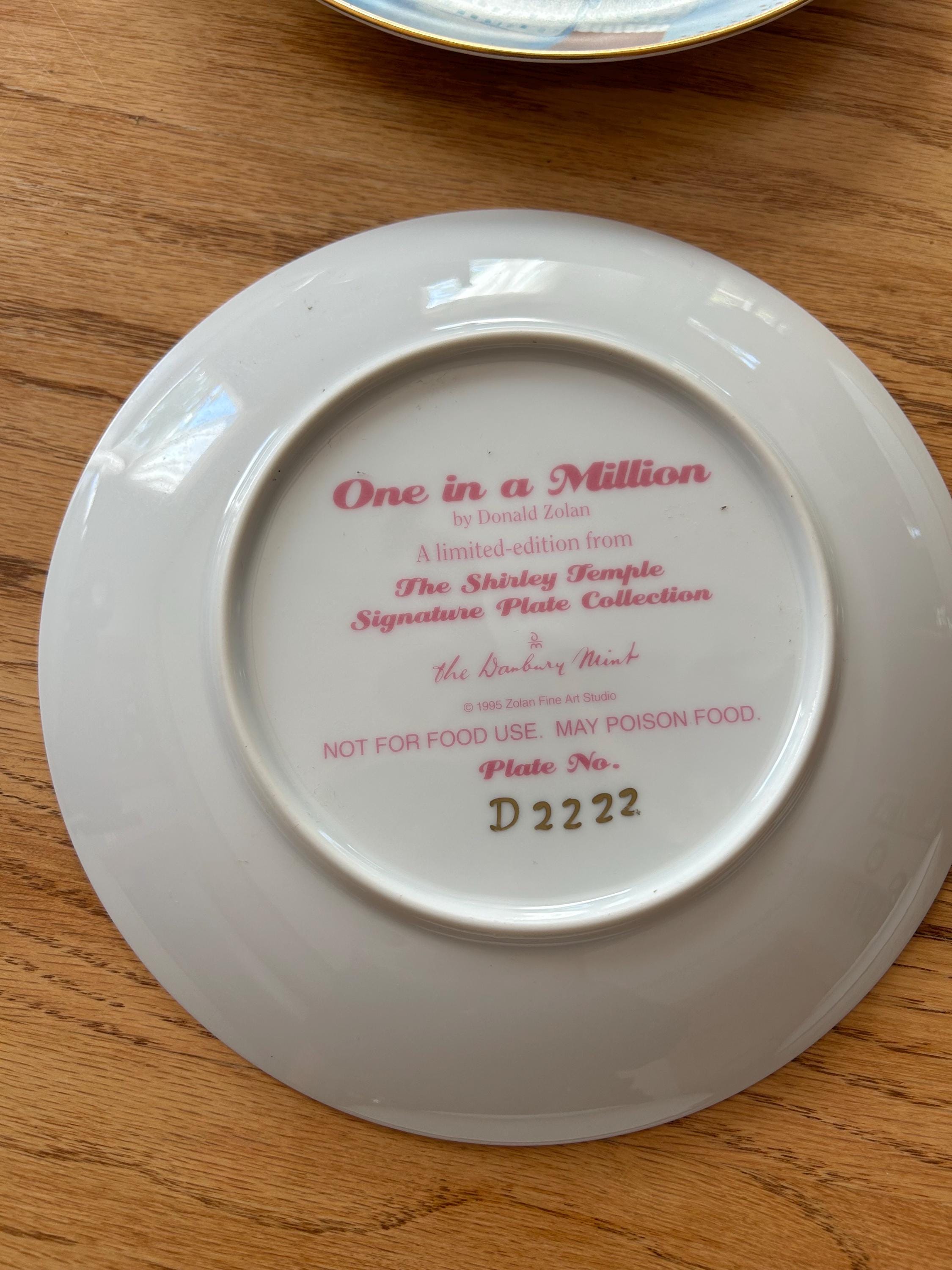 Shirley Temple Collectible Plates. Danbury Mint. Set of 8, No Chips No ...