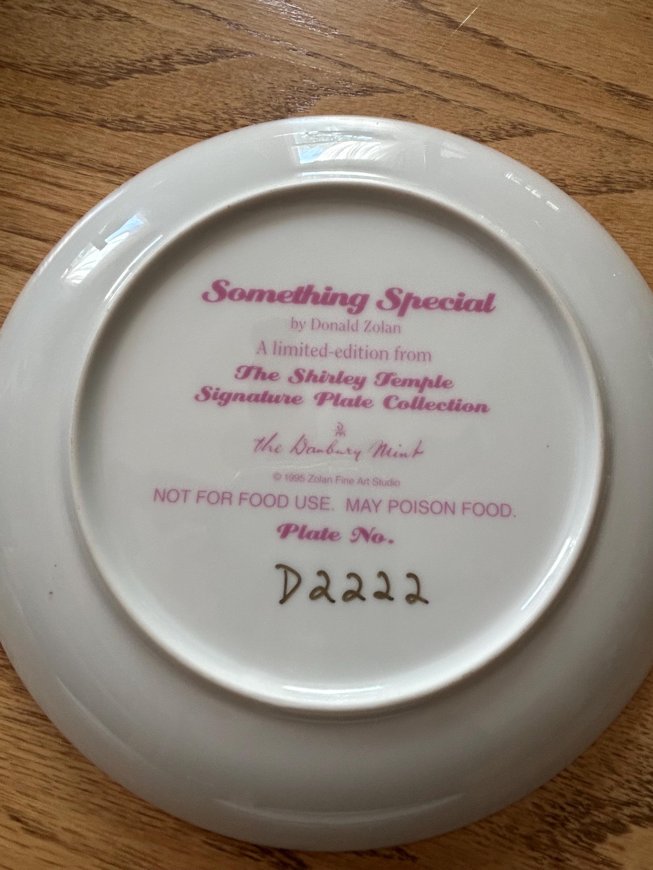 Shirley Temple Collectible Plates. Danbury Mint. Set of 8, No Chips No ...