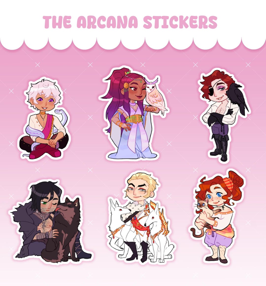 The Arcana Stickers - Etsy