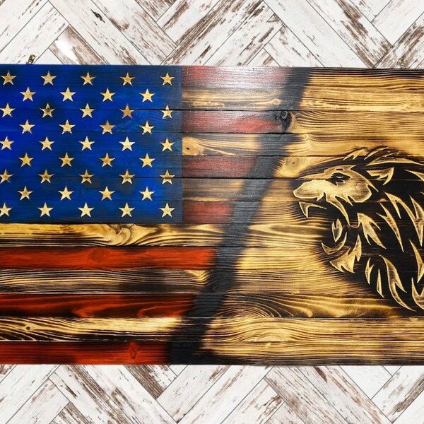Wood Flag - Etsy
