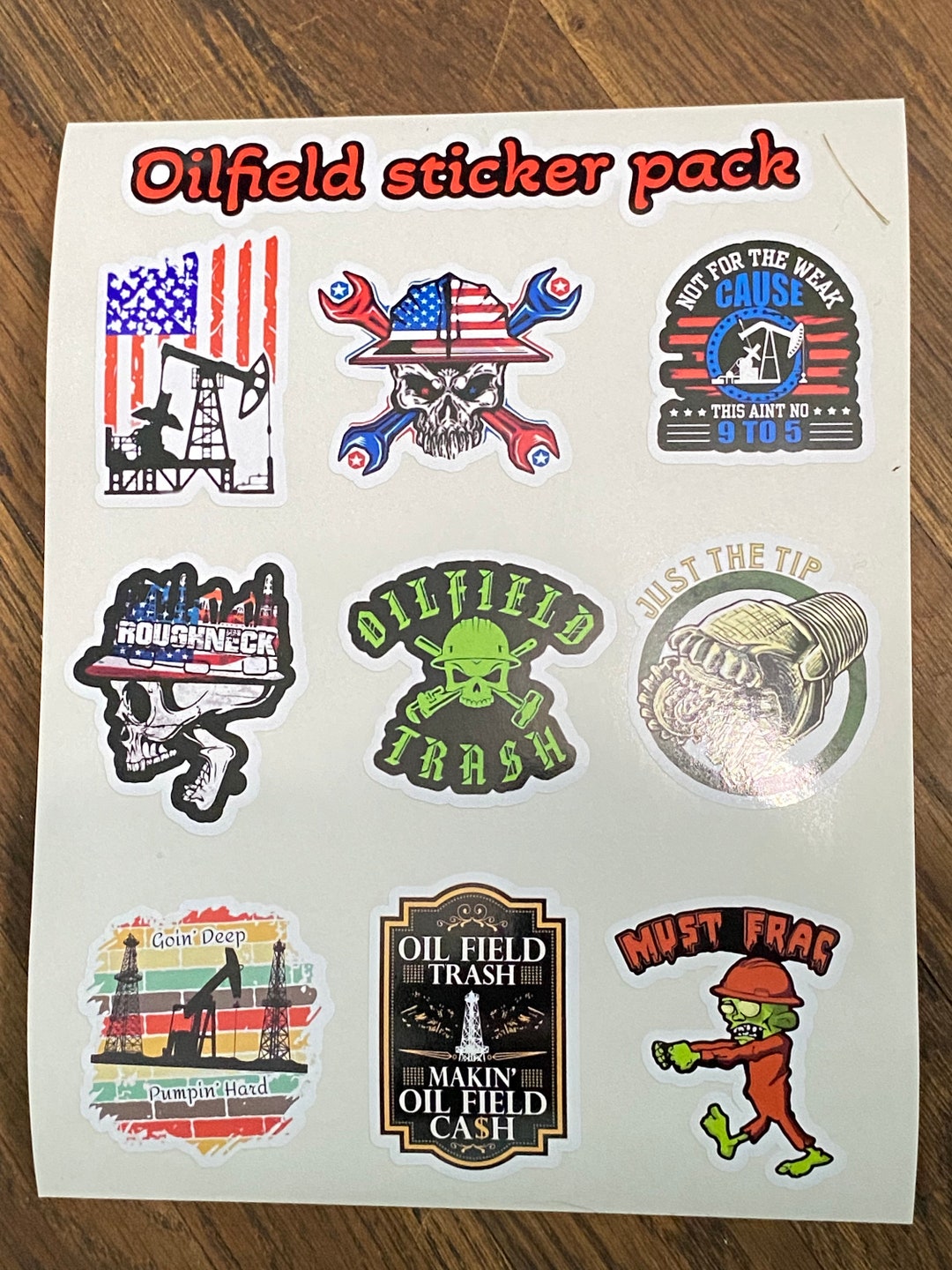 Sticker Pack/oilfield/hard Hat Stickers/gifts/vinyl Stickers/oilfield ...
