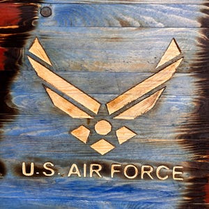Air Force | American Flag | Wall Hanging | Wood Flag - Etsy