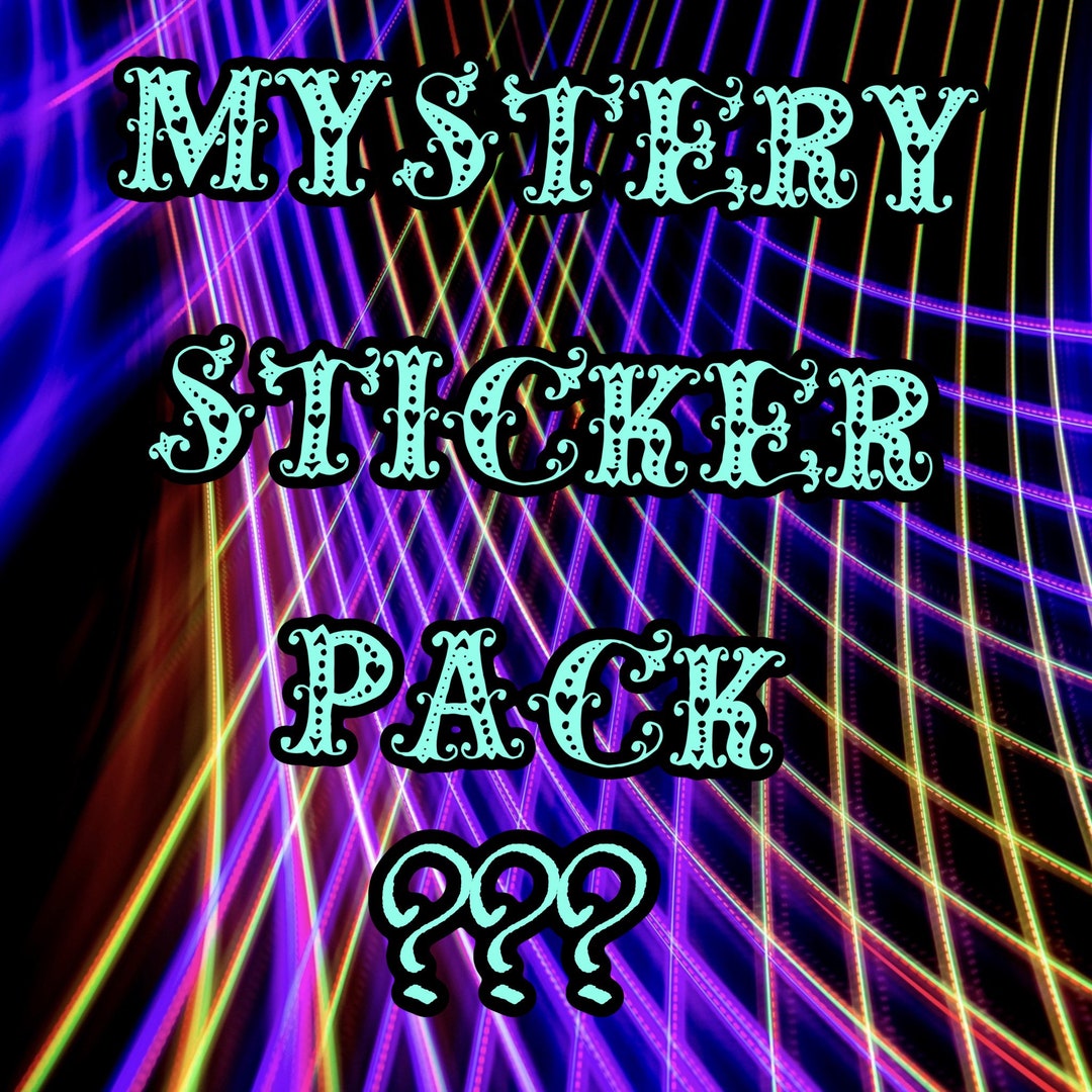 Mystery Sticker Pack - 10 Funny Vinyl Decals - Etsy
