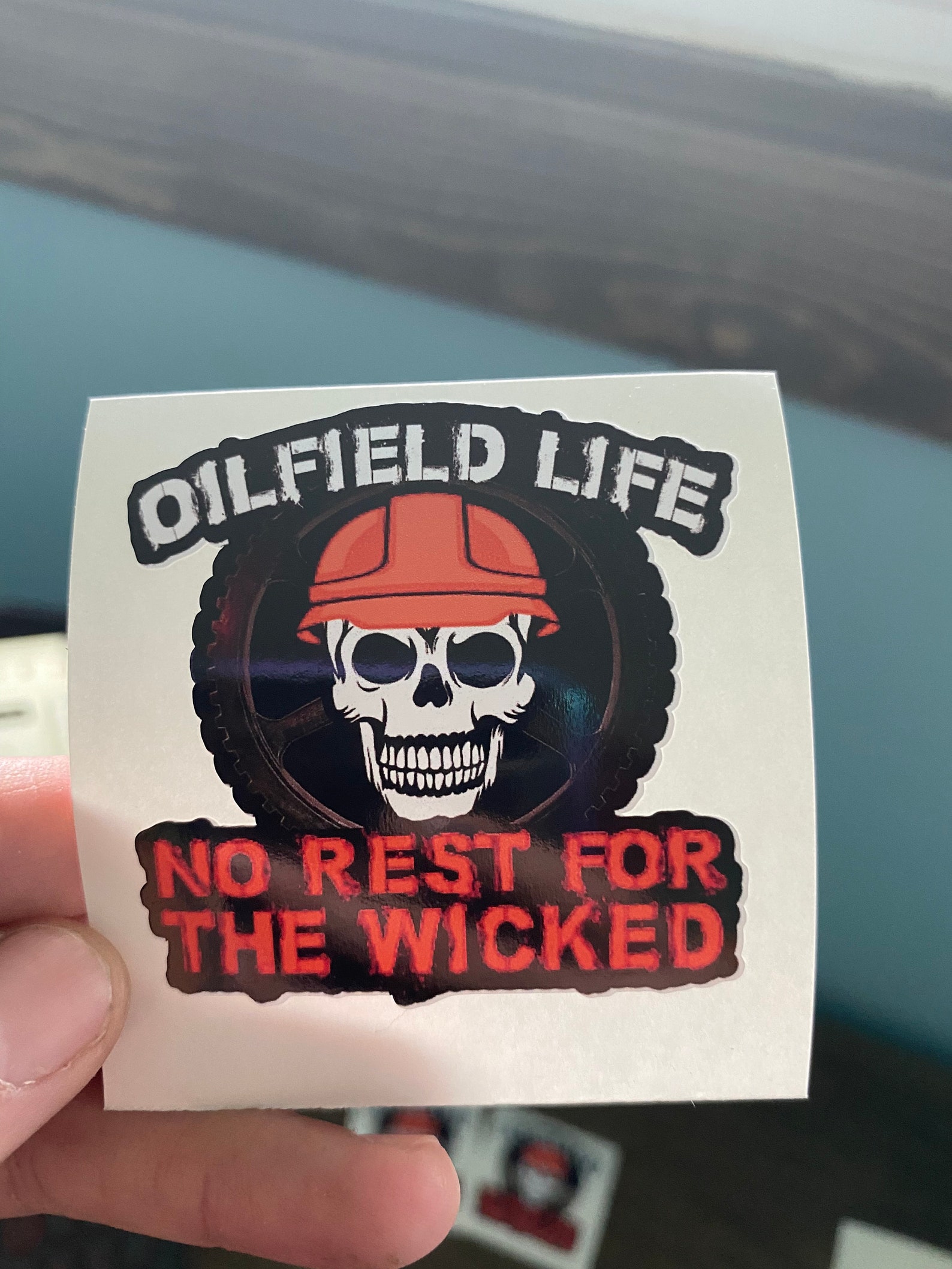 Stickers/oilfield Life/no Rest for the Wicked/hard Hat Sticker/vinyl ...