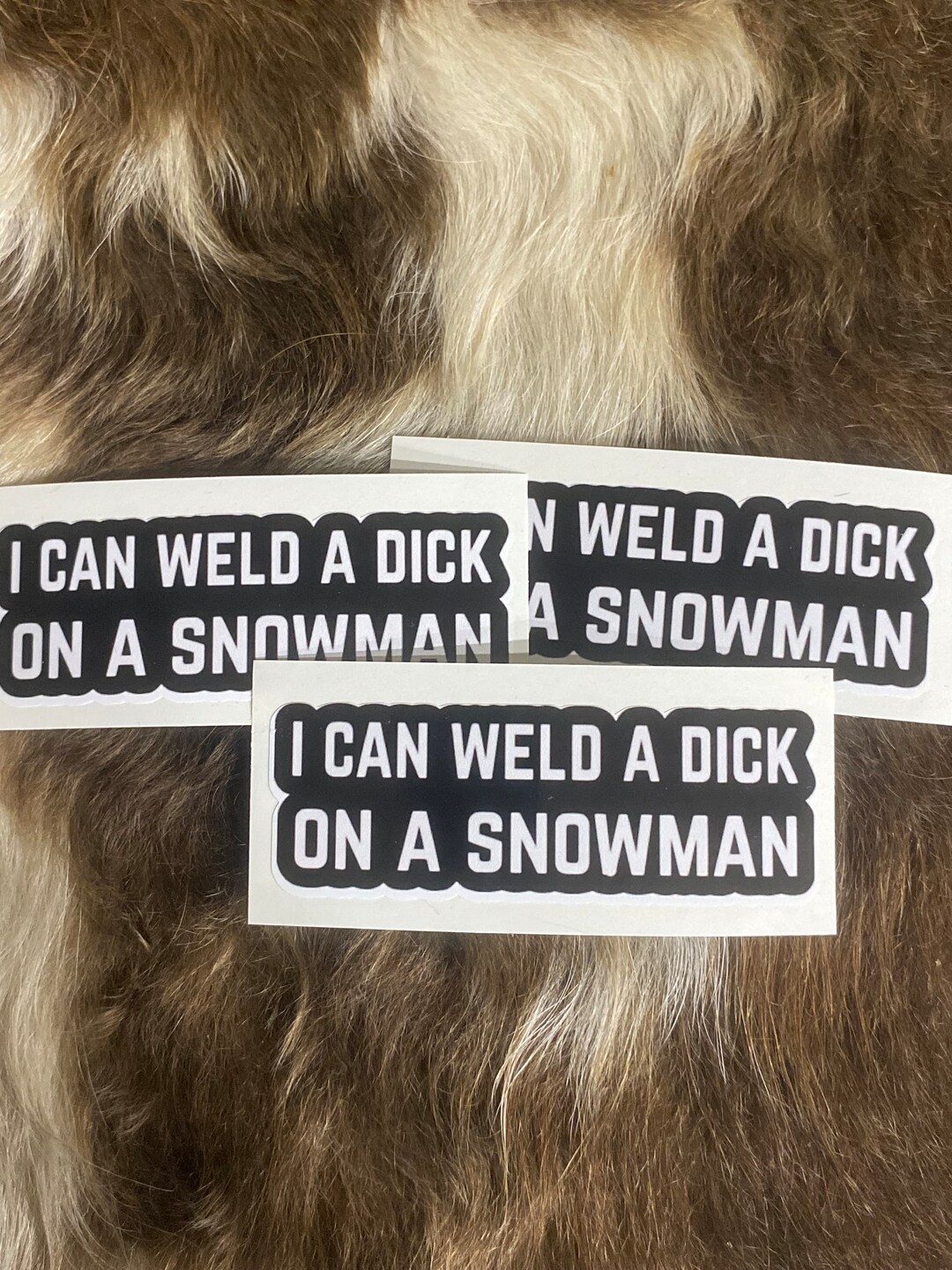 Stickers/i Can Weld a Duck on a Snowman/welder/gifts/hard Hat Sticker ...