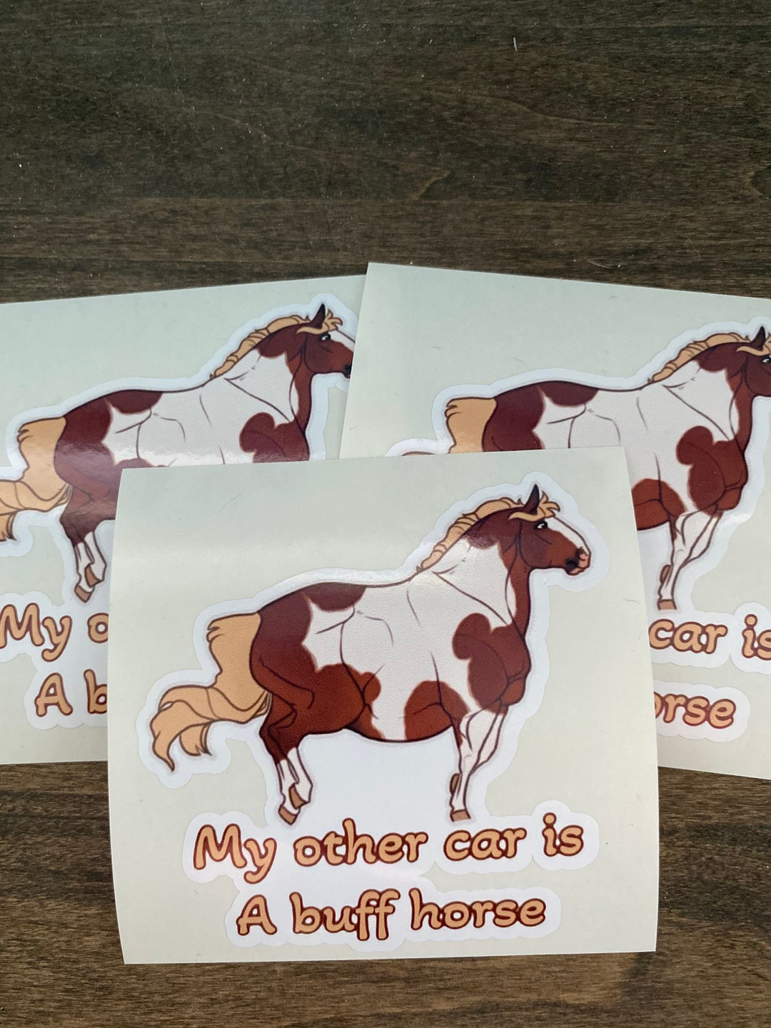 Stickers/my Other Car is a Buff Horse/funny/spirit/fat Horse/vinyl ...
