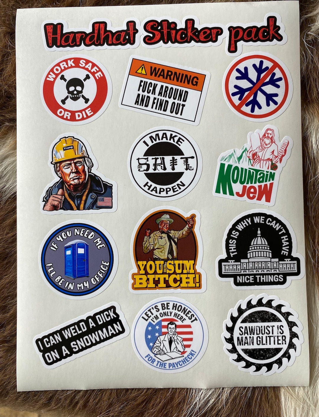 Hard Hat/sticker Pack/gifts/blue Collar/laptop Stickers/vinyl Stickers ...