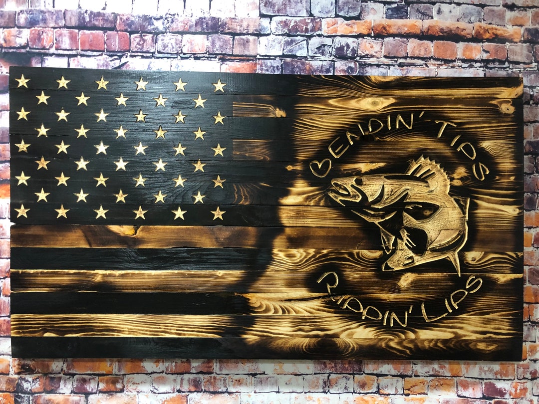 Walleye/fishing/wood Flag/wall Hanging/gifts for Him/wood Sign/wall Art ...