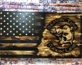 Walleye/fishing/wood Flag/wall Hanging/gifts for Him/wood - Etsy