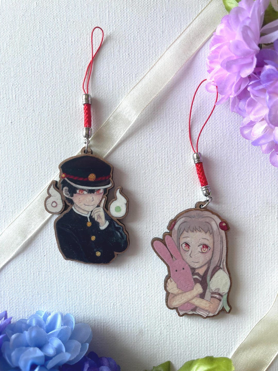 Last Batch | Wood Charm | Hanako and Nene - Etsy