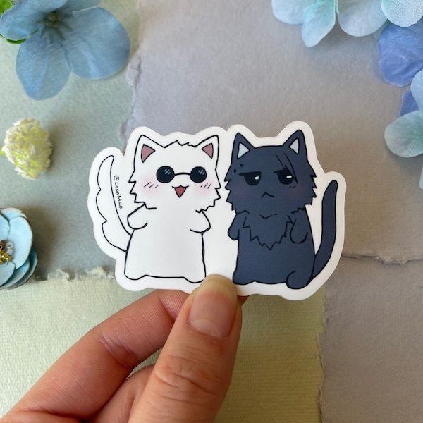 Gojo Cat Sticker - Etsy