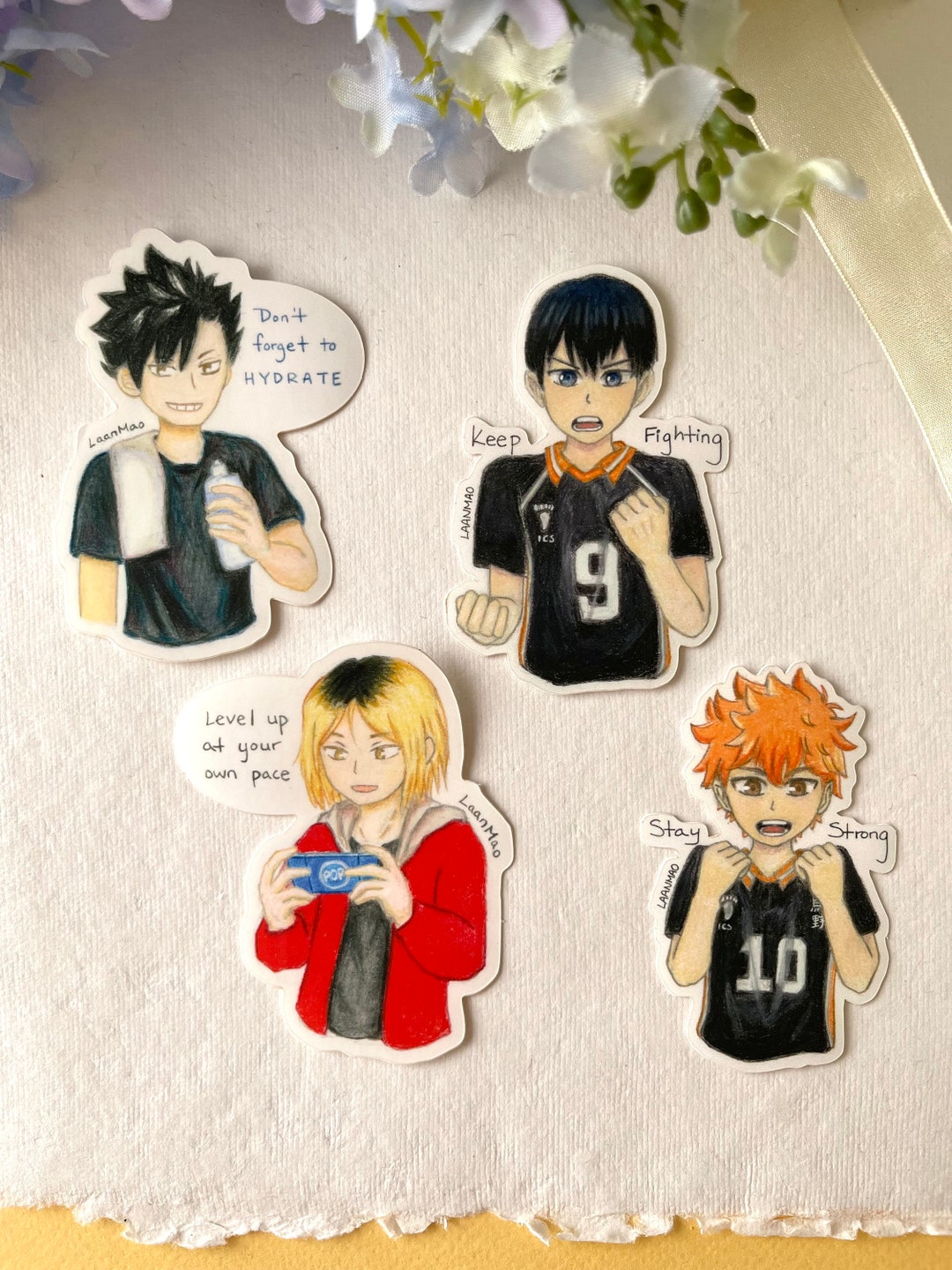 Stickers | Haikyuu Cheer Matte Stickers - Etsy