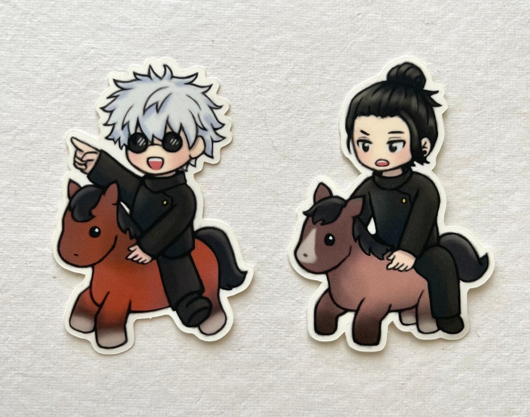 Stickers JJK Gojo & Geto Horses - Etsy