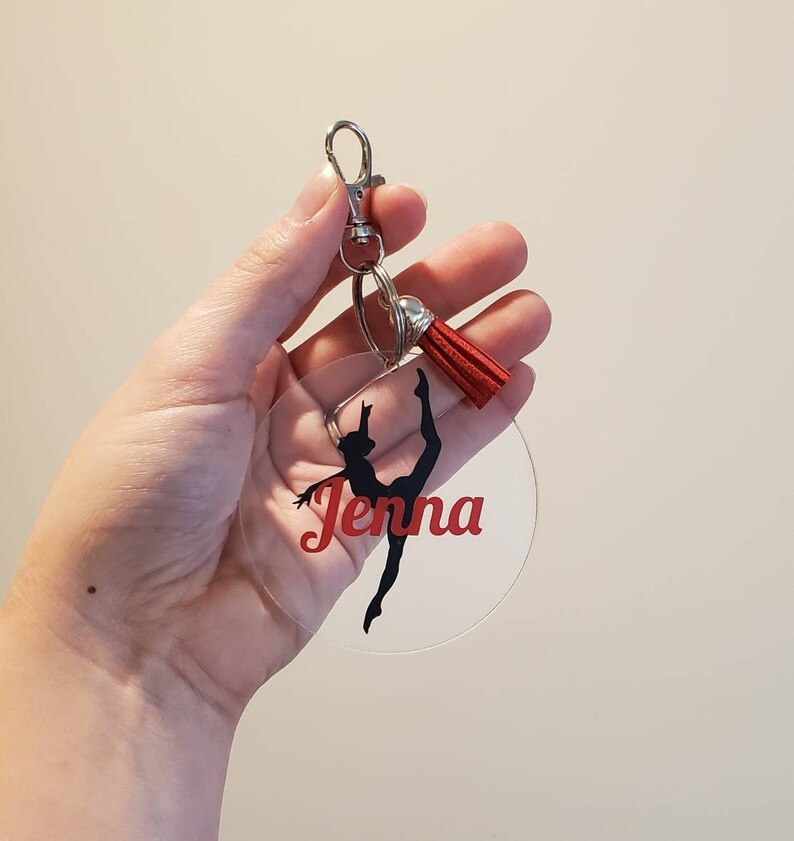 Personalized Dancer Keychains Dance Team Cheer Squad Gift - Etsy