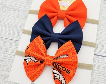 Denver Headwrap Broncos Bronco Football Baby Headband Toddler - Etsy