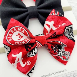 University of Alabama Set of 3 Fabric Hair Bows Alabama - Etsy