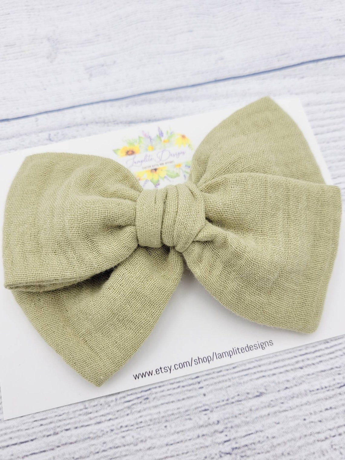 Soft Sage Green Fabric Hair Bow Green Hair Bow Hand Tied - Etsy Israel