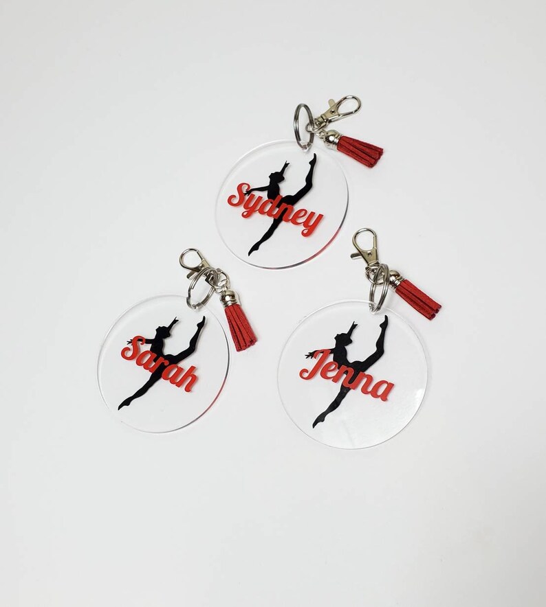 Personalized Dancer Keychains Dance Team Cheer Squad Gift - Etsy