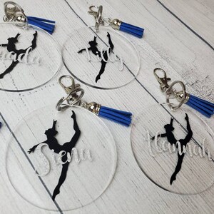 Personalized Dancer Keychains - Dance Team Cheer Squad Gift - 1 Acrylic ...