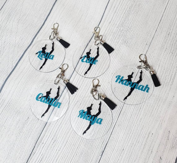 Personalized Dancer Keychains Dance Team Cheer Squad Gift - Etsy