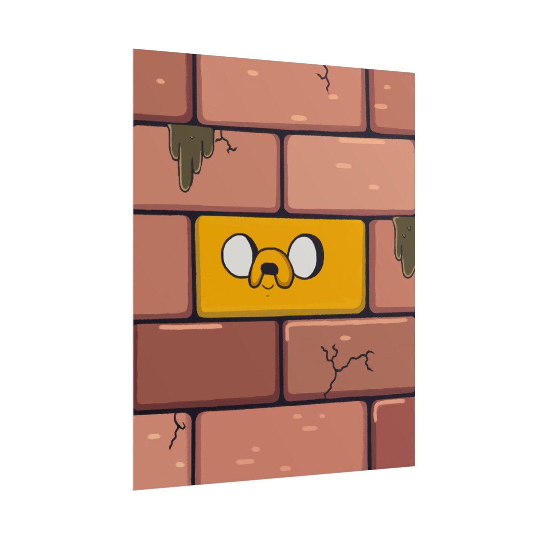 Jake the Dog Fan Art Poster | Adventure Time Cartoon Wall Art | 8x10 ...