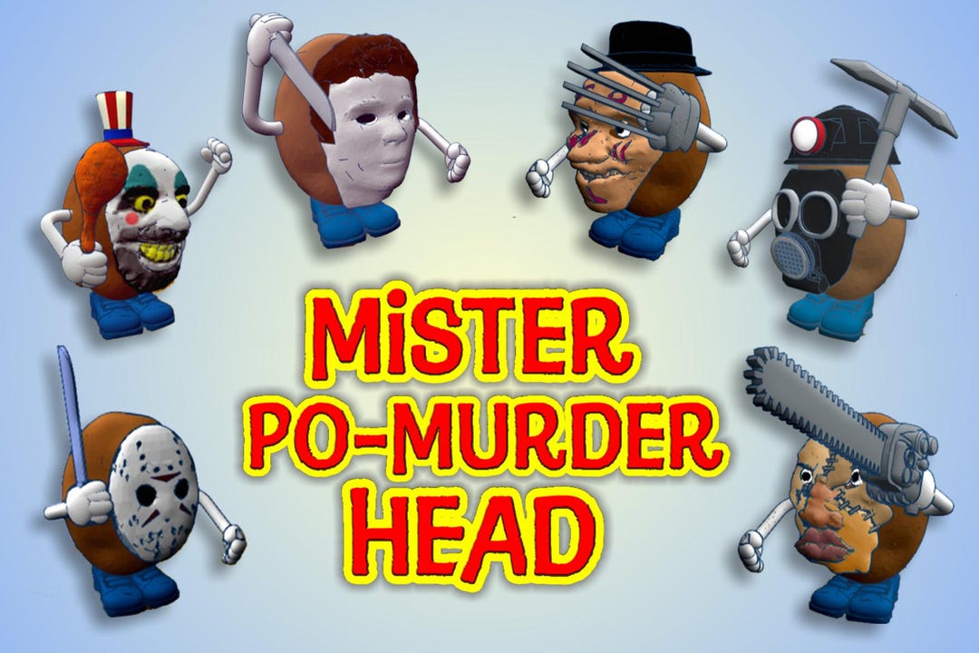 3D Printed Mr. Po-murder Head Horror Icon for Real Potato! - Etsy