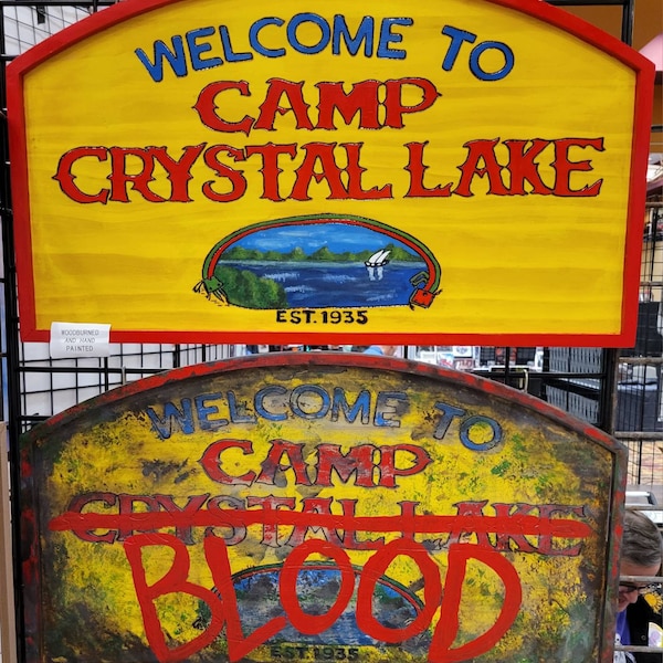 Camp Crystal Lake Sign - Etsy