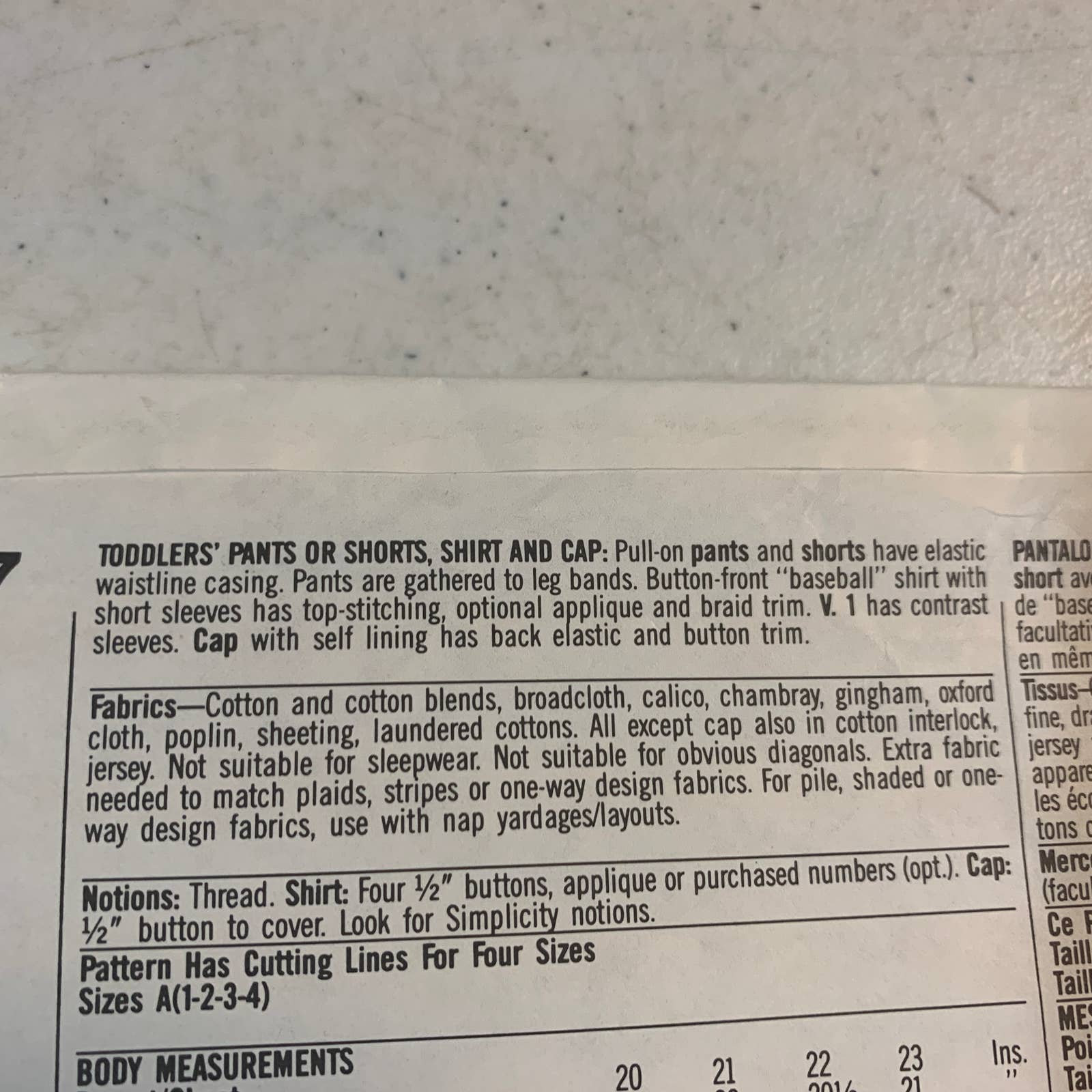 1993 Simplicity 8317 Sewing Pattern Toddler Baseball Shirt - Etsy