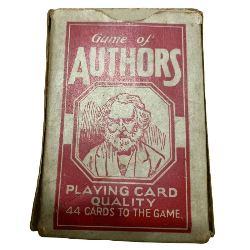 Authors Card Game - Etsy