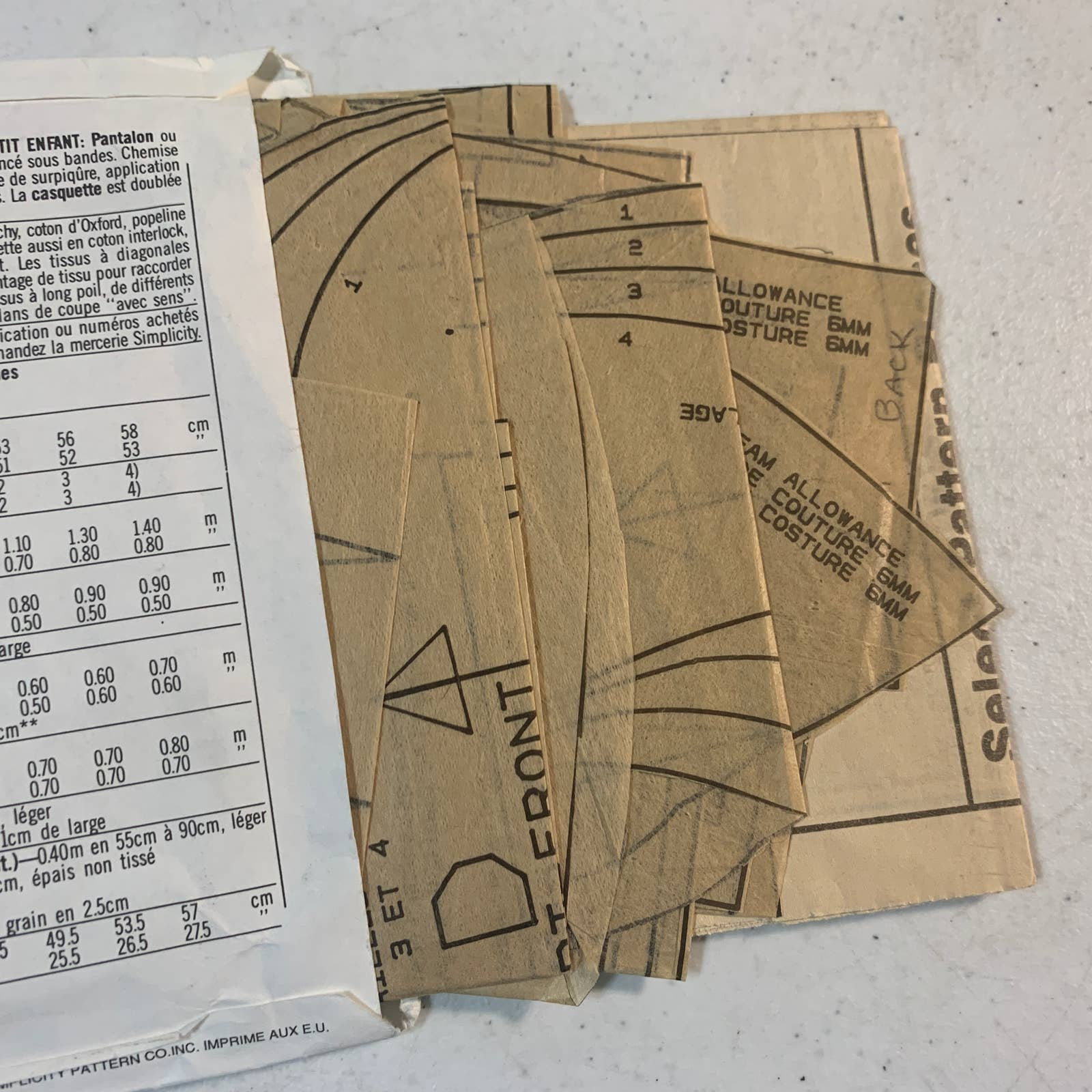 1993 Simplicity 8317 Sewing Pattern Toddler Baseball Shirt - Etsy