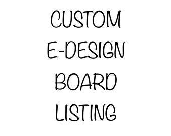 Custom E-design Mood Board Interior Design for Single Room - Etsy