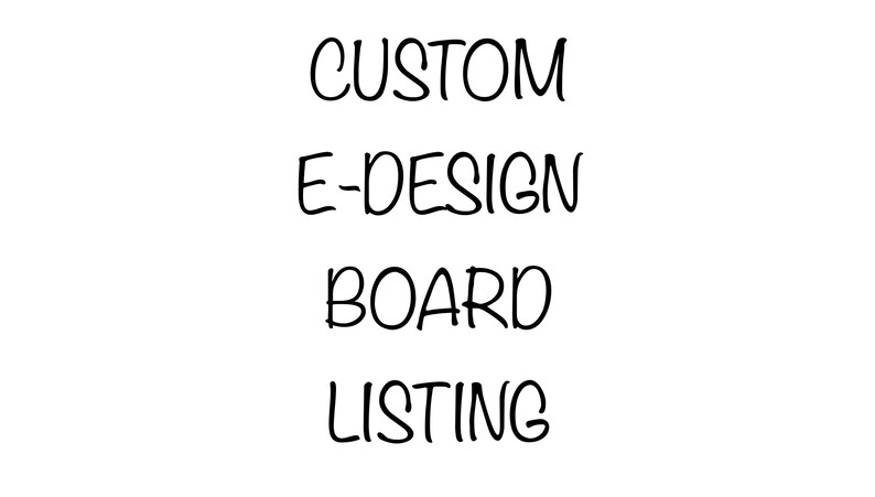 Custom E-design Board - Etsy
