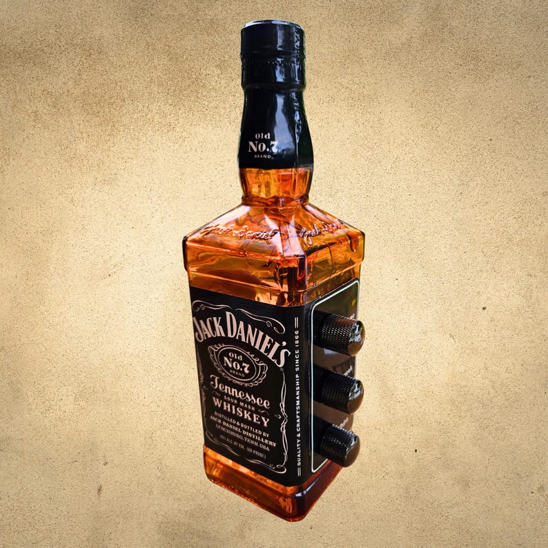 Jack Daniel's Whiskey Bottle Guitar Pedal: 70s Distortion FX #7 - Etsy